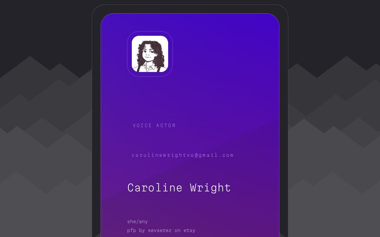 Caroline Wright Voice Acting